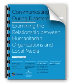 How Do Humanitarian Organizations and Local Media Communicate During ...