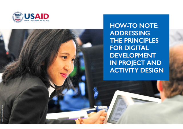 USAID How To Guide: Using the Digital Principles in Project Design