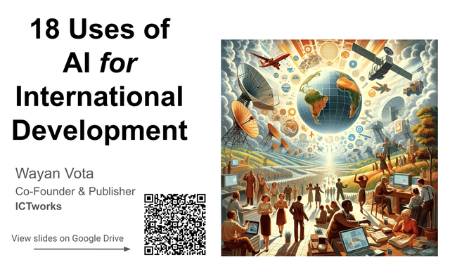 18 Uses of Artificial Intelligence in International Development Today